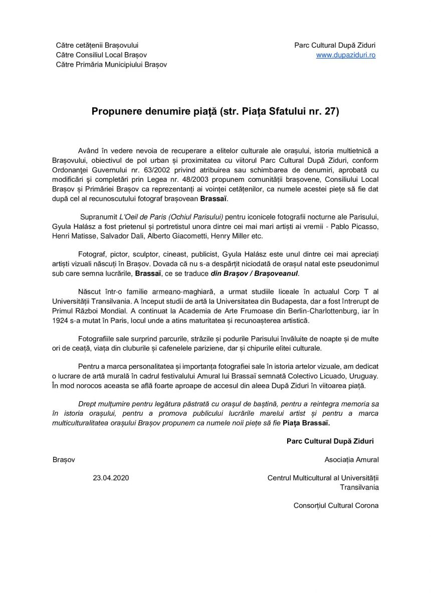 Brașovul are o nouă piață în Centrul Istoric. Numele ar putea fi ...