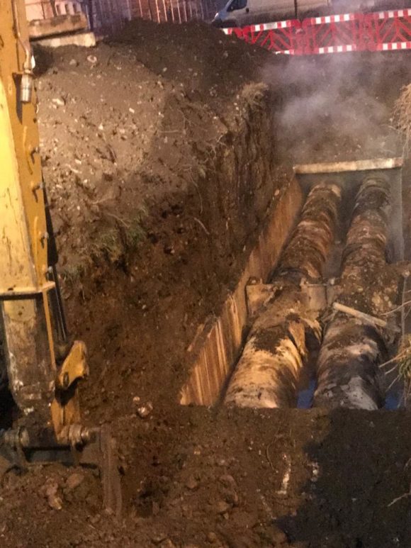 Avarie majoră la rețeaua de transport agent termic în cartierul ...