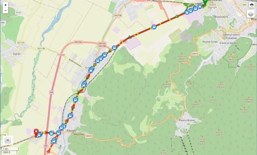 RATBV repune în circulație linia 131 Brașov – Râșnov (Romacril) și ...