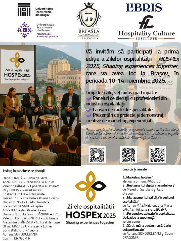 HOSPEx 2025 | Zilele ospitalității – un eveniment de întâlnire între educație, industrie și ...